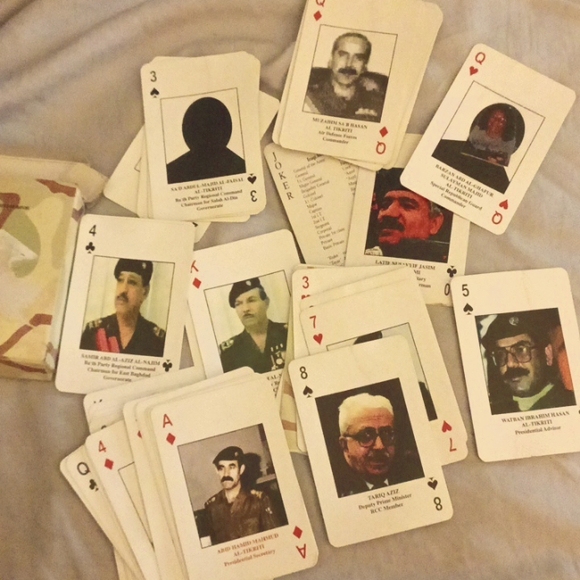 liberty | Games | Iraqi Most Wanted Playing Cards Saddam Desert Storm ...